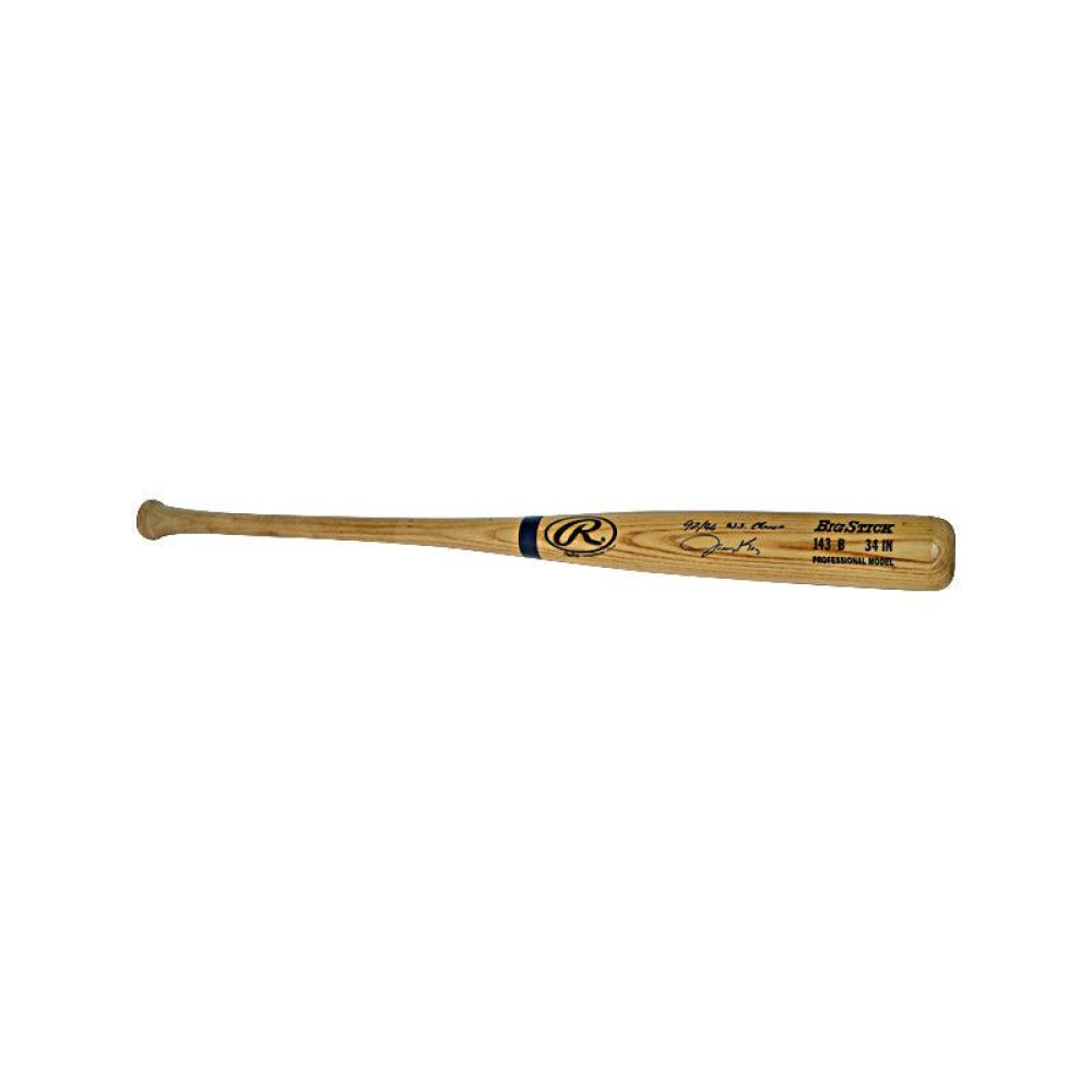 Jimmy Key Signed Rawlings Big Stick Baseball Bat Inscribed "92/96 W.S ...