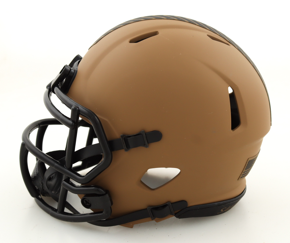 Jaylen Warren Signed Steelers Salute to Service Alternate Speed Mini ...