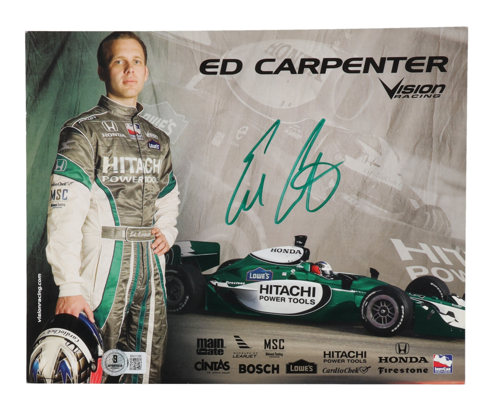 Ed Carpenter Signed IndyCar 8x10 Photo (Beckett) | Pristine Auction