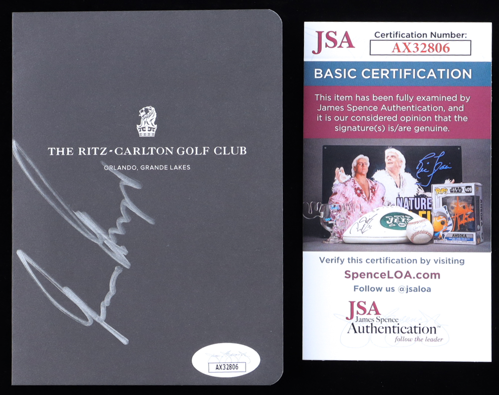 Gary Player Signed The Ritz-Carlton Golf Club Scorecard (JSA ...