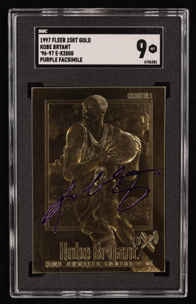 Kobe Bryant 1996-97 Skybox E-X2000 23K Gold RC (SGC 9) | Pristine Auction