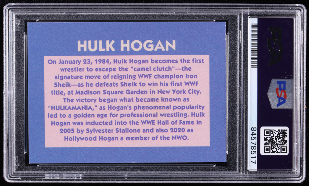 Hulk Hogan Signed Custom Trading Card (PSA | Autograph Graded PSA 10 ...