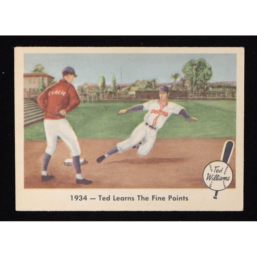 Ted Learns the Fine Points 1959 Fleer Ted Williams #4 | Pristine Auction