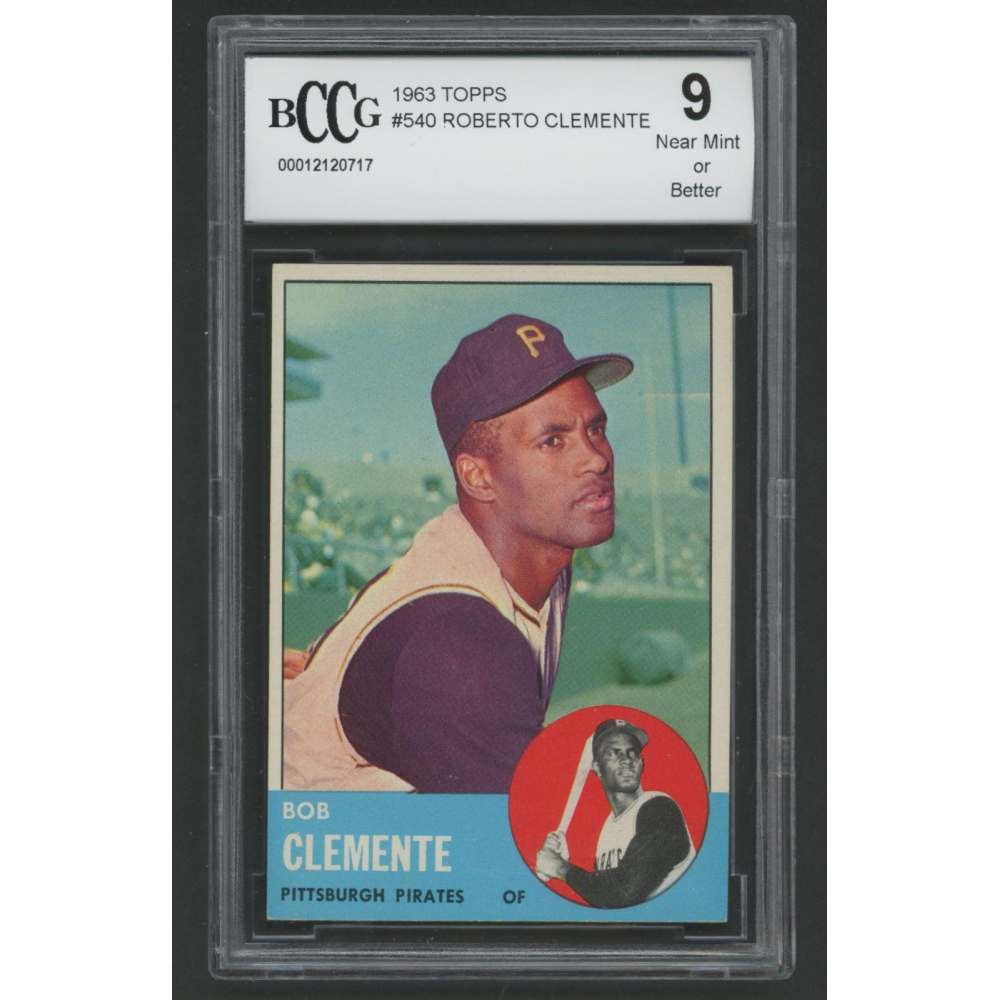 Roberto Clemente 1963 Topps #540 (BCCG 9) | Pristine Auction