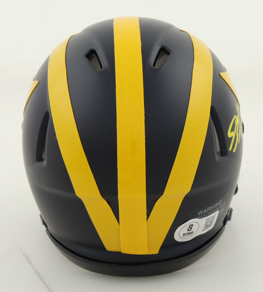Blake Corum Signed Michigan Wolverines Speed Mini Helmet (Beckett ...