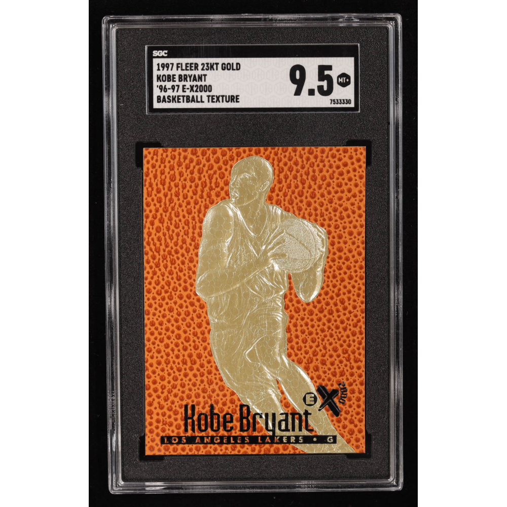 Kobe Bryant 1996-97 Feel The Game E-X2000 23K Gold Card RC (SGC 9.5 ...