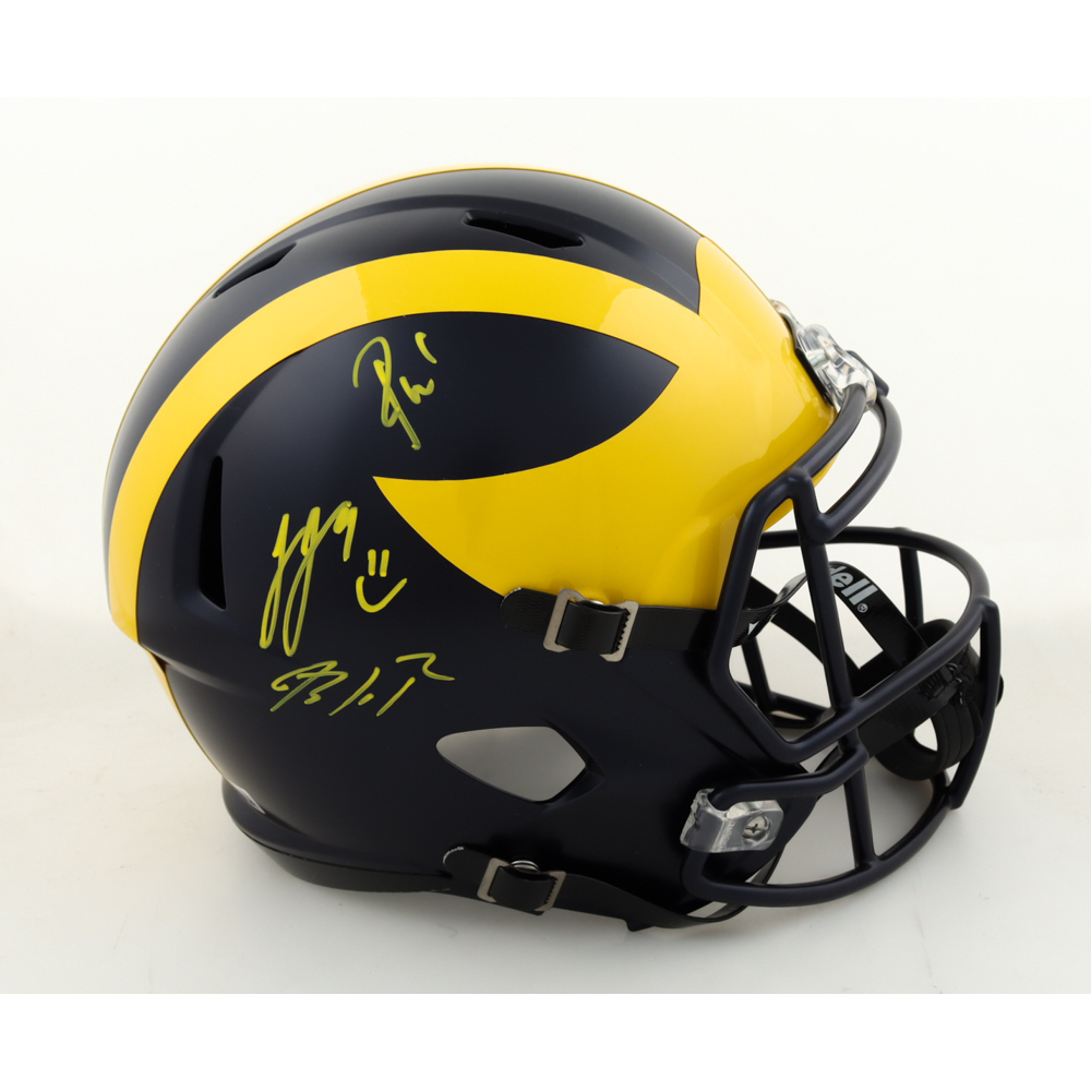 Blake Corum, J.J. McCarthy & Roman Wilson Signed Michigan Wolverines ...