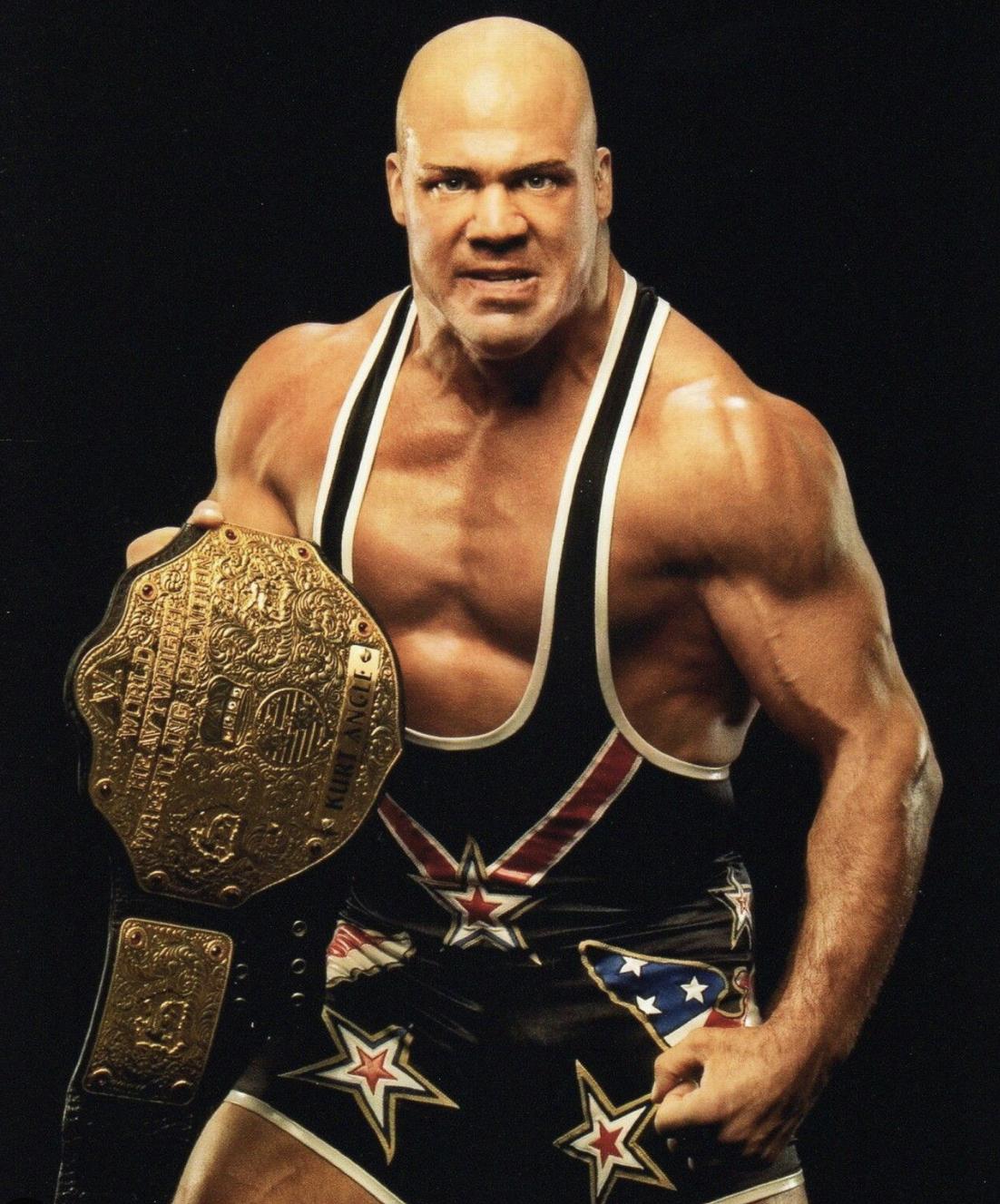 Kurt Angle Signed WWE World Heavyweight Championship Belt (Fanatics ...