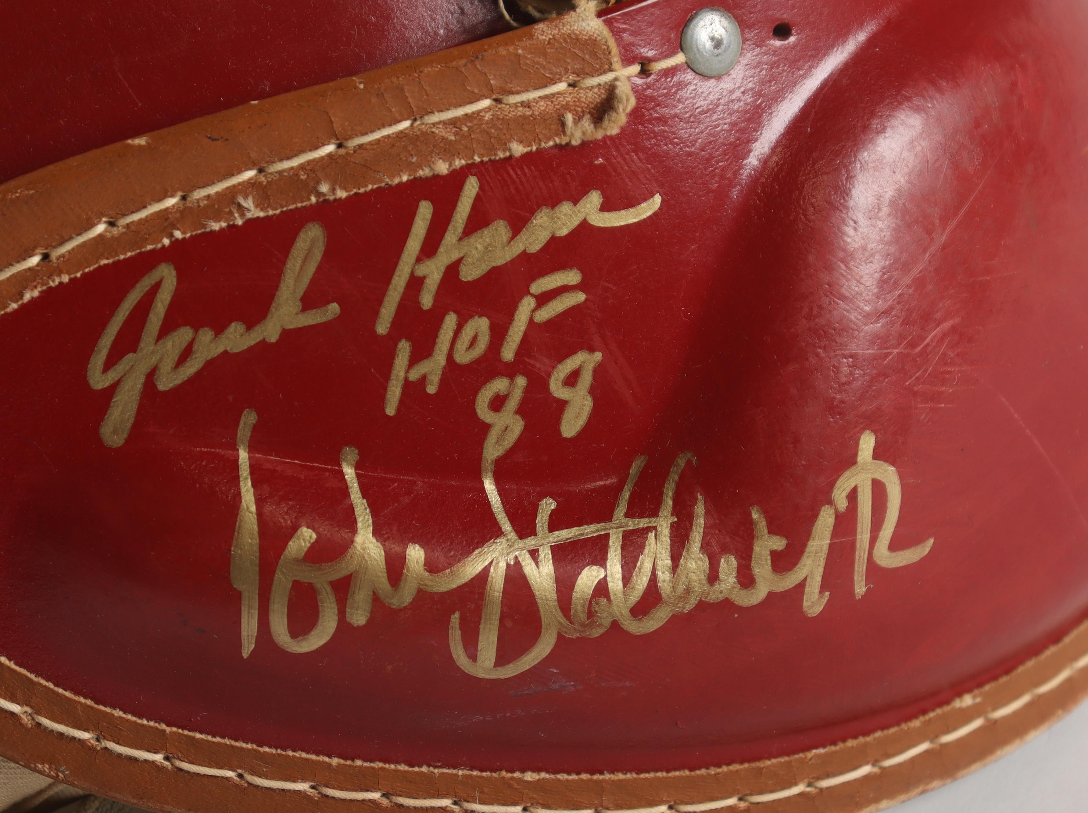 1975 Steelers Vintage Football Shoulder Pads Signed by Jack Ham, Melt ...