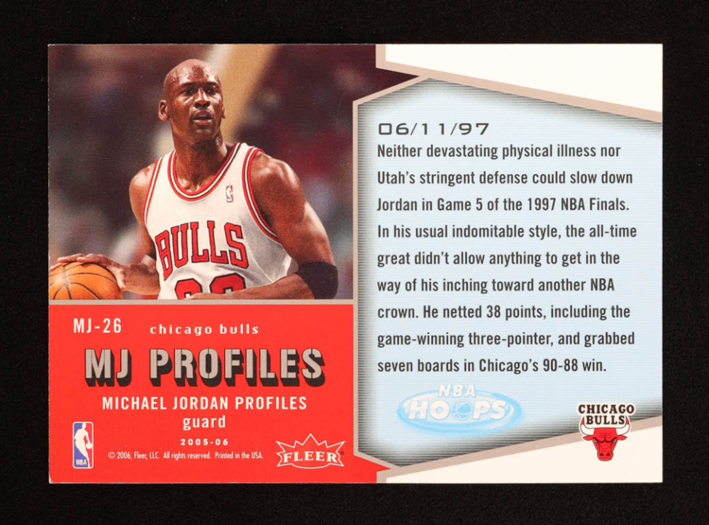 Michael Jordan 2005-06 Hoops MJ Profiles #MJ26 | Pristine Auction