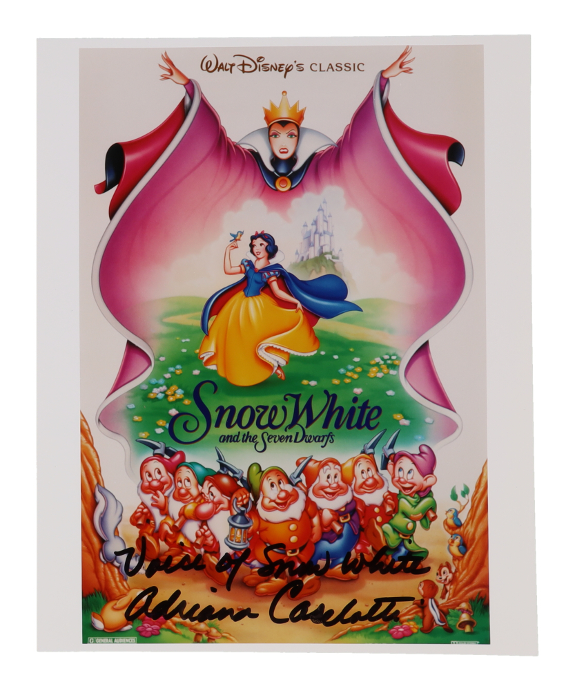 Adriana Caselotti Signed "Snow White" 8x10 Photo Inscribed "Voice of ...