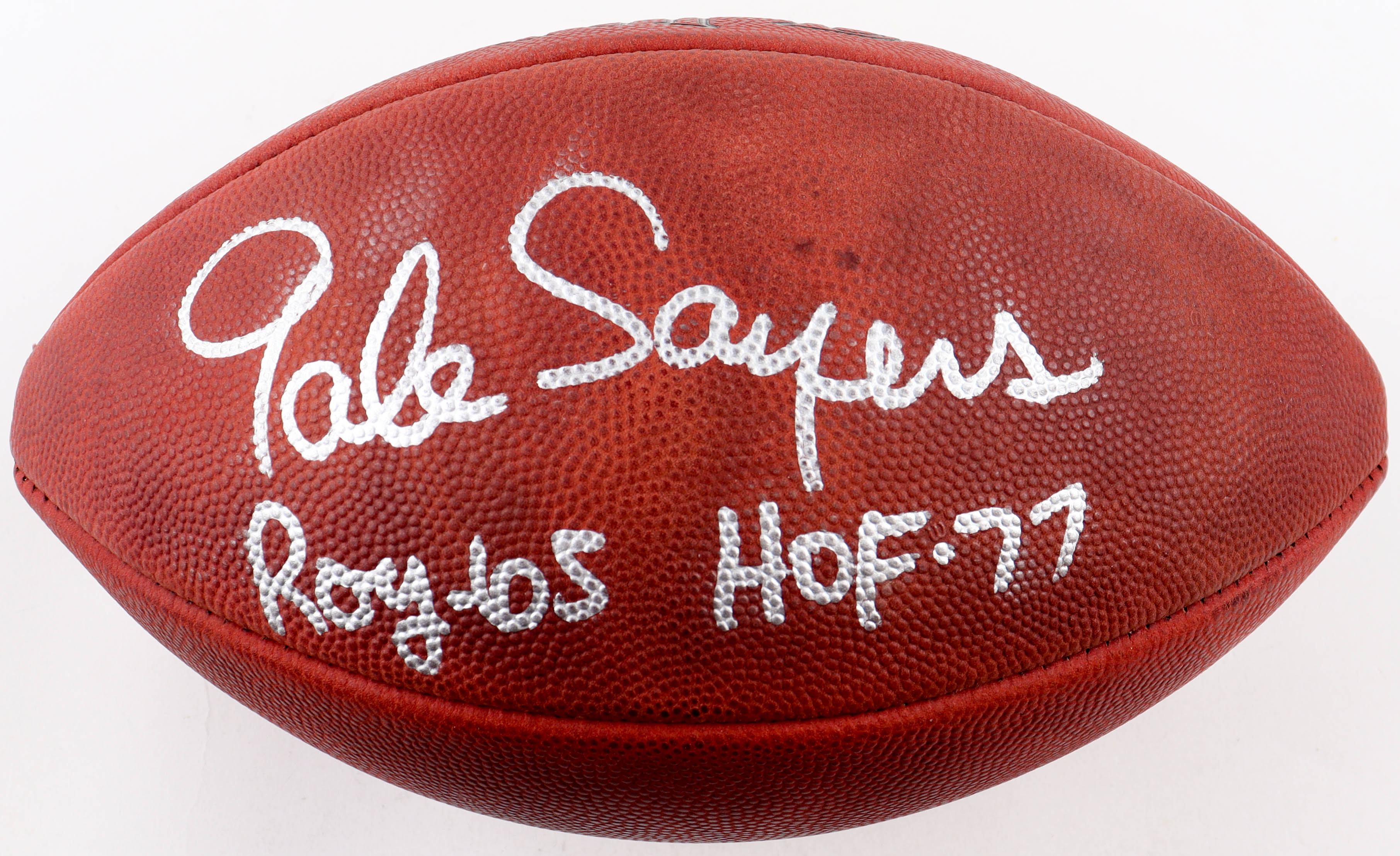 Gale Sayers Signed NFL Football Inscribed "HOF 77" & "ROY 65" (JSA ...