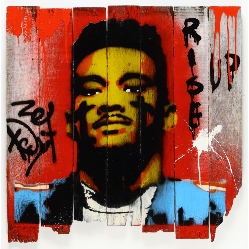 Tua Tagovailoa 2024 25x26 Original Painting on Fence by Tadas Zaicikas ...