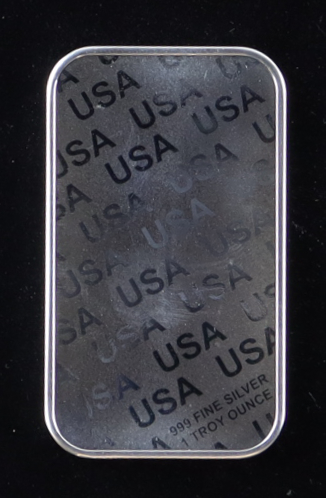 Donald Trump "Fight" Assassination Attempt Colorized 1 ounce .999 Fine Silver Bullion Bar ...