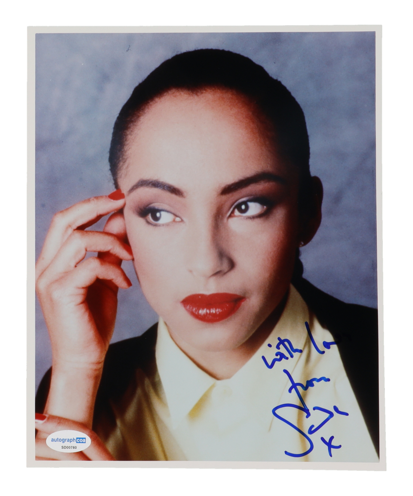 Sade Adu Signed 8x10 Photo Inscribed "With Love From" (AutographCOA ...