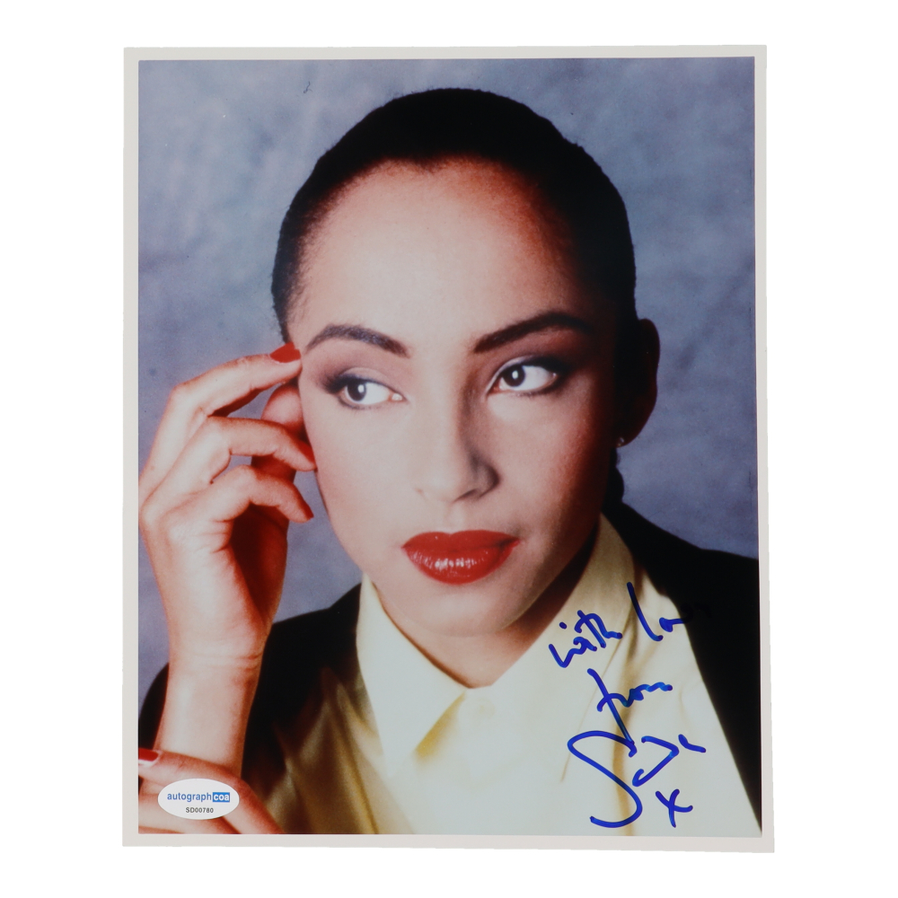 Sade Adu Signed 8x10 Photo Inscribed "With Love From" (AutographCOA ...