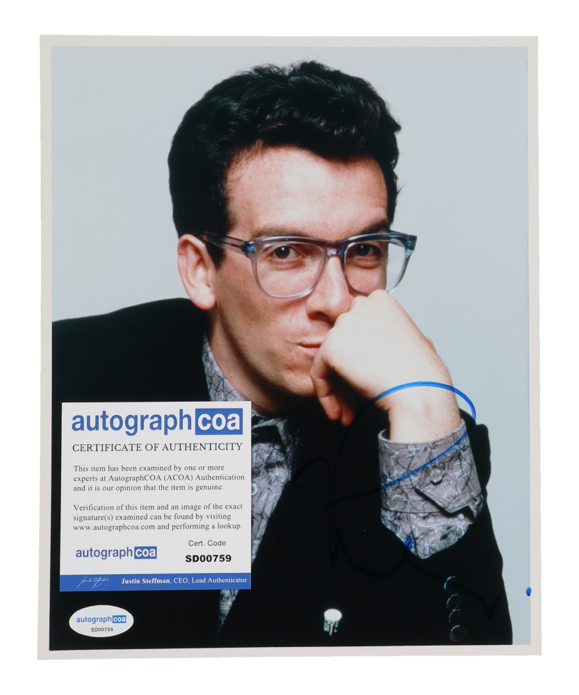 Elvis Costello Signed 8x10 Photo (AutographCOA) | Pristine Auction