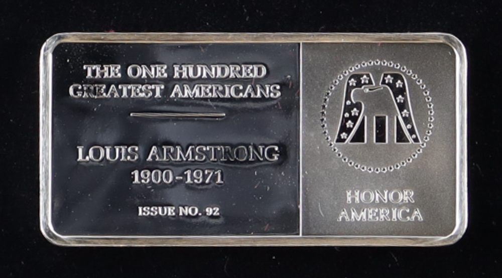 Franklin Mint One Hundred Greatest Americans: Louis Armstrong - 500 ...
