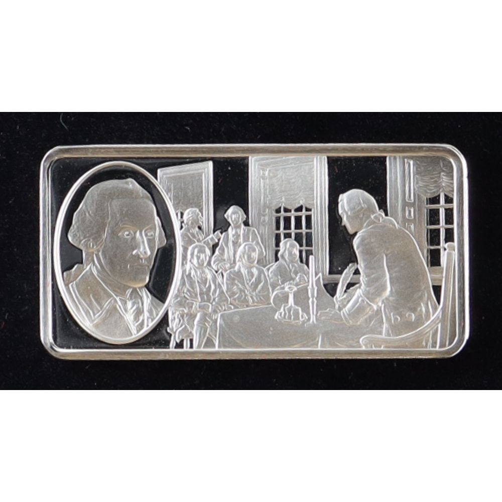 Franklin Mint One Hundred Greatest Americans: John Hancock - 500 Grains ...