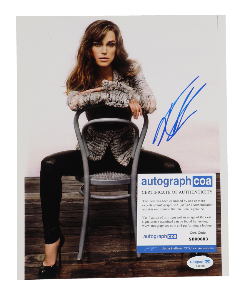 Keira Knightley Signed 8x10 Photo (AutographCOA) | Pristine Auction