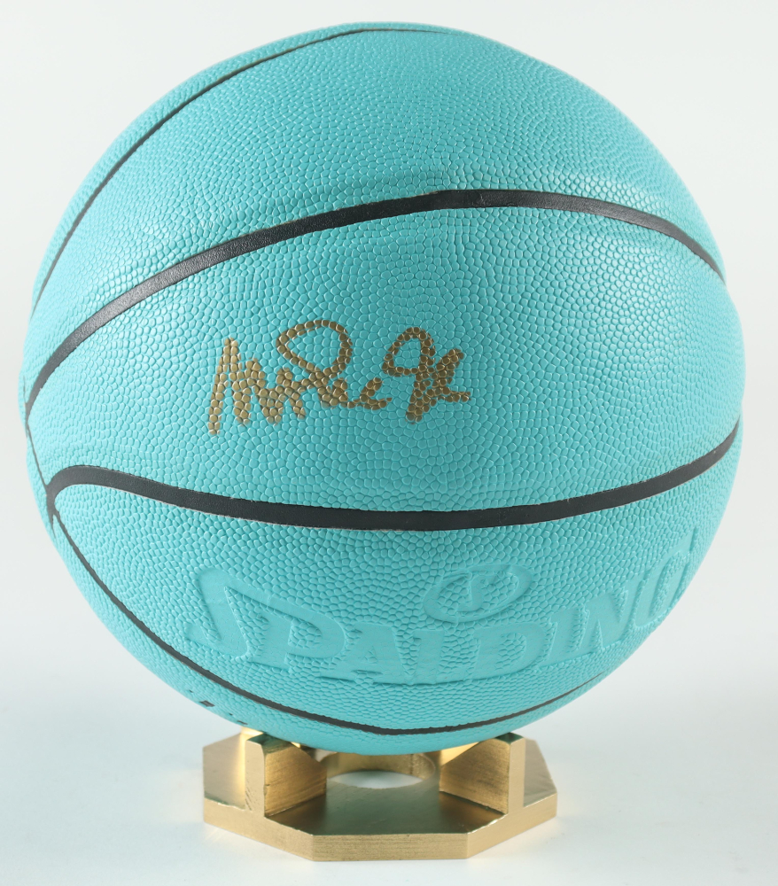 Magic Johnson Signed Tiffany & Co. x Spalding Basketball with All Wood ...