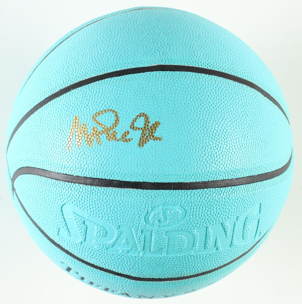 Magic Johnson Signed Tiffany & Co. x Spalding Basketball with All Wood ...