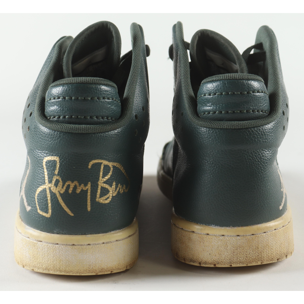 Larry Bird Signed Pair Of Vintage Nike Air Jordan Celtics Basketball ...