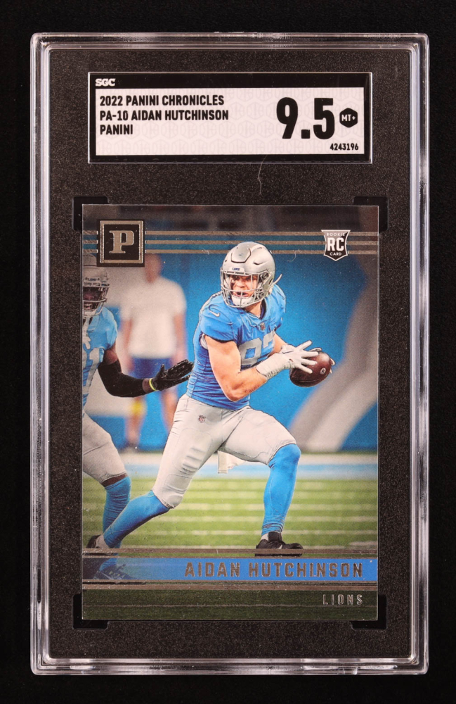 Aidan Hutchinson 2022 Panini Chronicles Panini #10 RC (SGC 9.5 ...