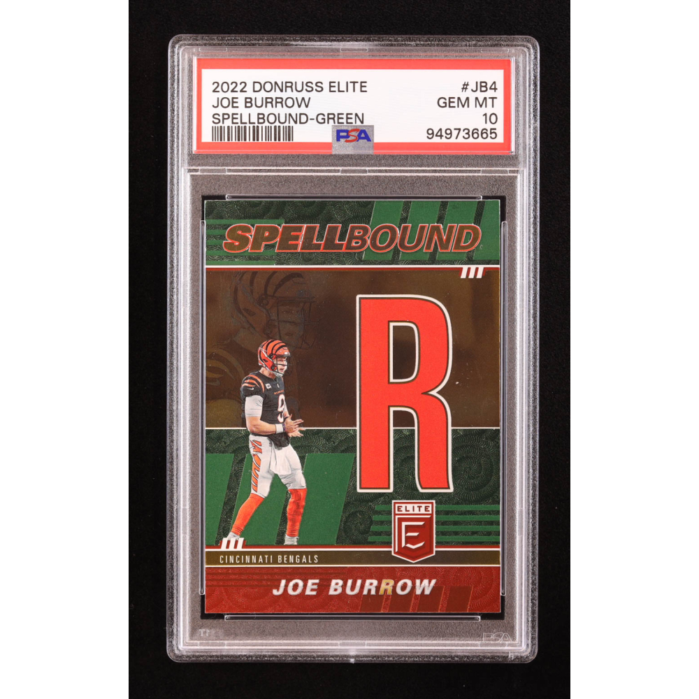 Joe Burrow 2022 Elite Spellbound Green #4 (PSA 10) | Pristine Auction