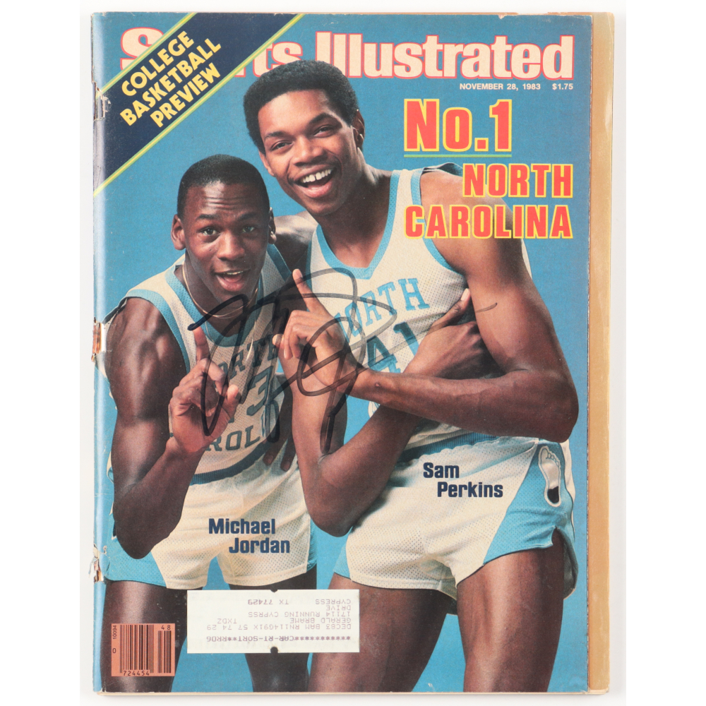 Michael Jordan Signed 1983 "Sports Illustrated" Magazine Cover Page ...