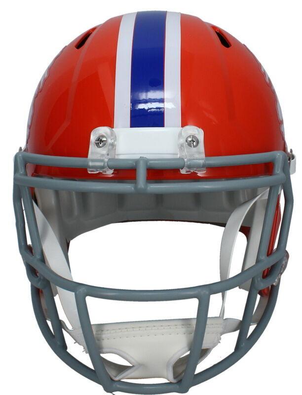 Bo Nix Signed Broncos Full-Size Throwback Alternate Speed Helmet ...