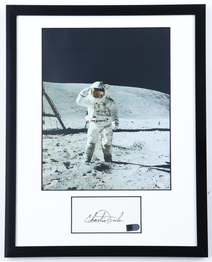 Charles Duke Signed Custom Framed Cut Display (AIV) | Pristine Auction