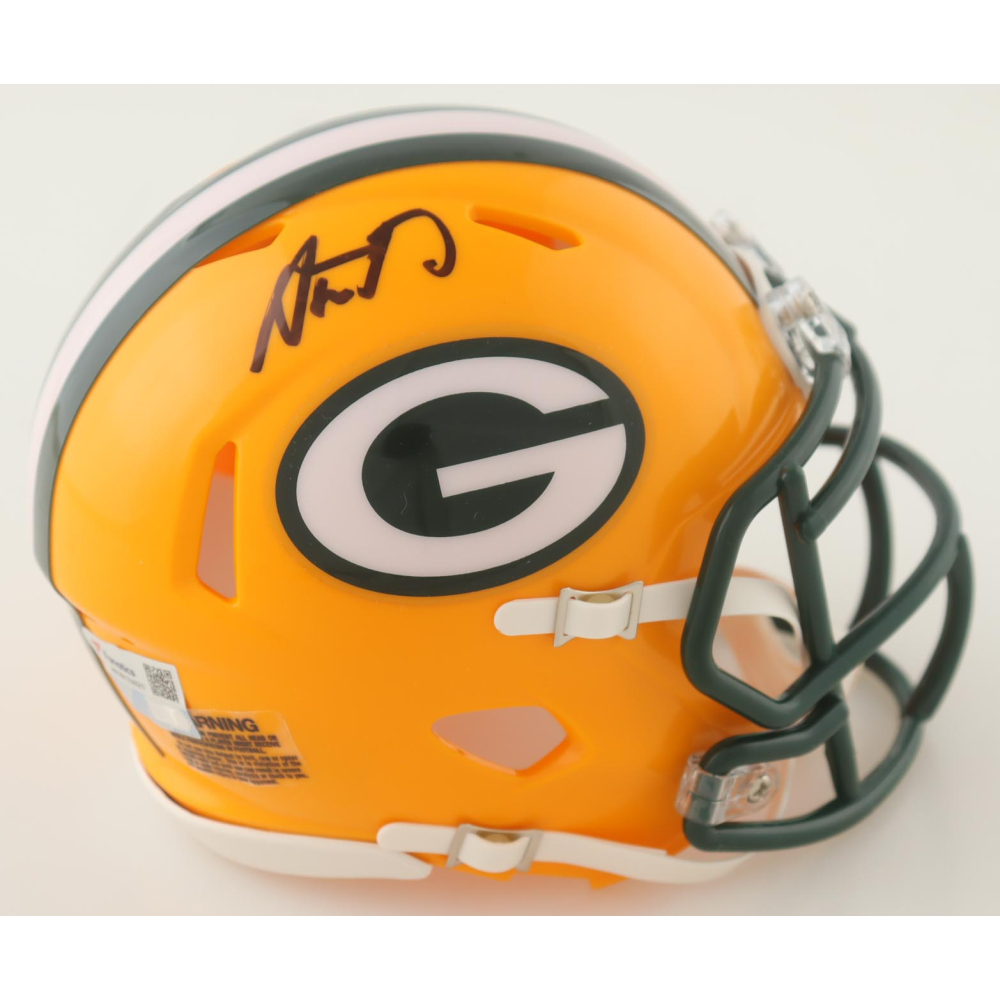 Aaron Rodgers Signed Packers Speed Mini Helmet (Fanatics) | Pristine ...