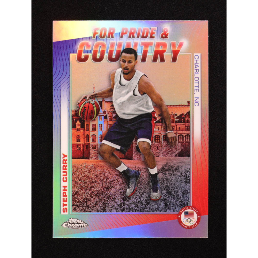 Steph Curry 2024 Topps Chrome U.S. Olympic and Paralympic Hopefuls For ...
