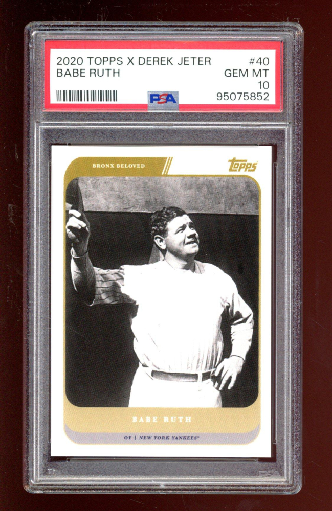 Babe Ruth 2020 Topps X Derek Jeter #40 (PSA 10) | Pristine Auction