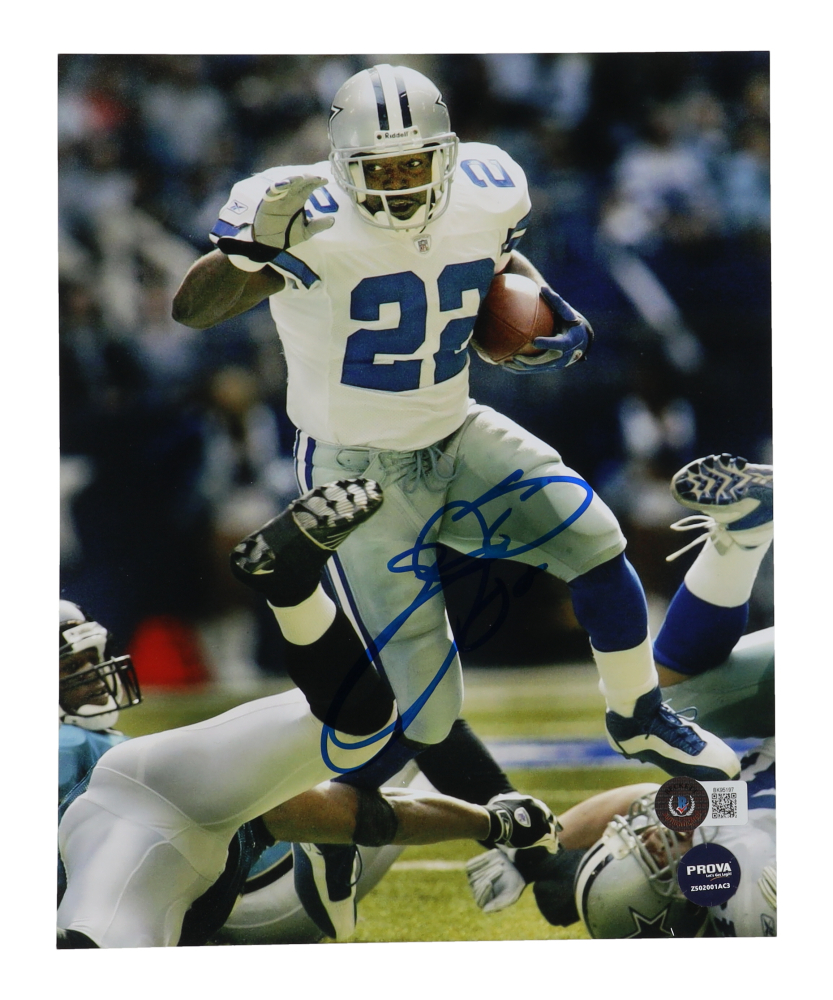Emmitt Smith Signed Cowboys 8x10 Photo (Beckett & Prova) | Pristine Auction