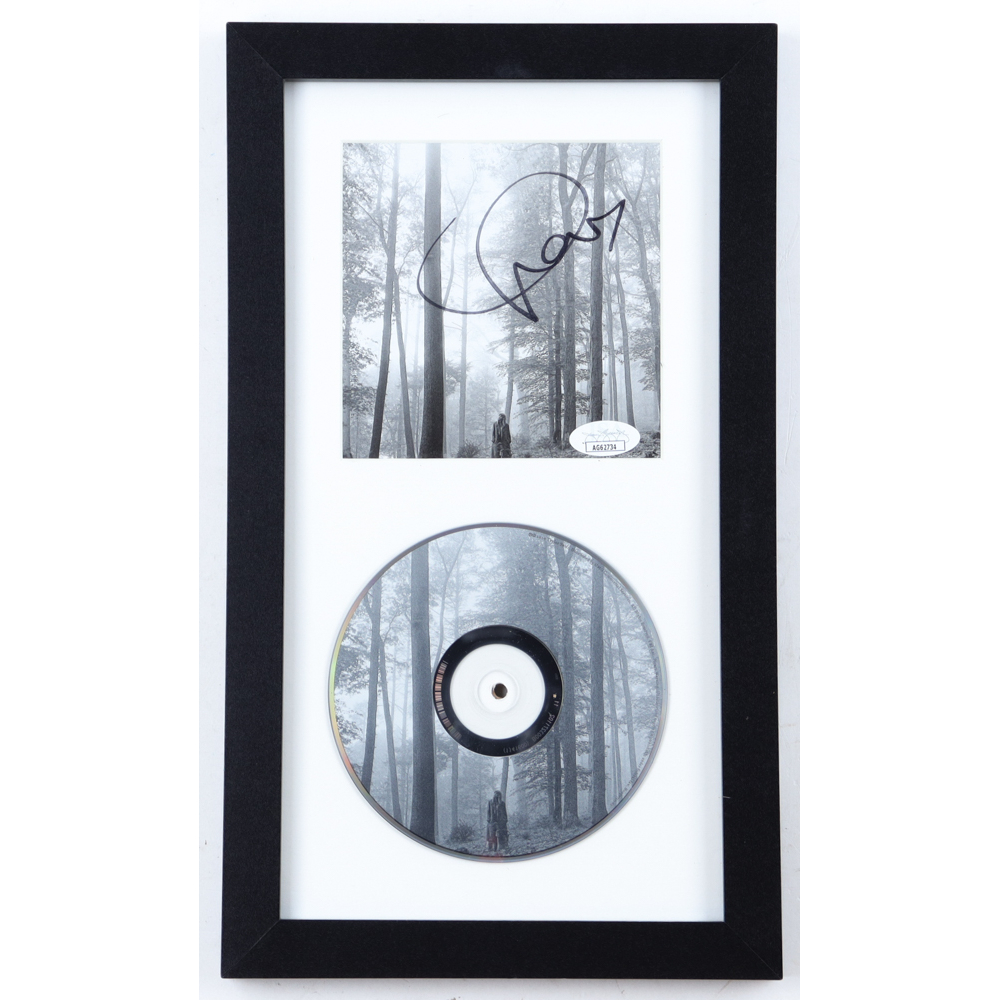 Taylor Swift Signed Custom Framed "Folklore" CD Album Insert Display ...