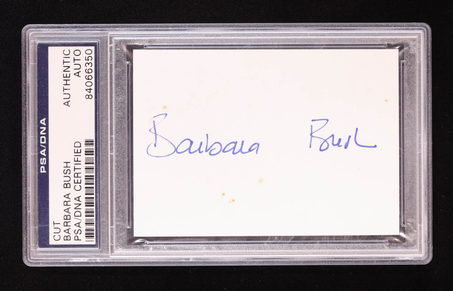 Barbara Bush Signed Cut (PSA) | Pristine Auction