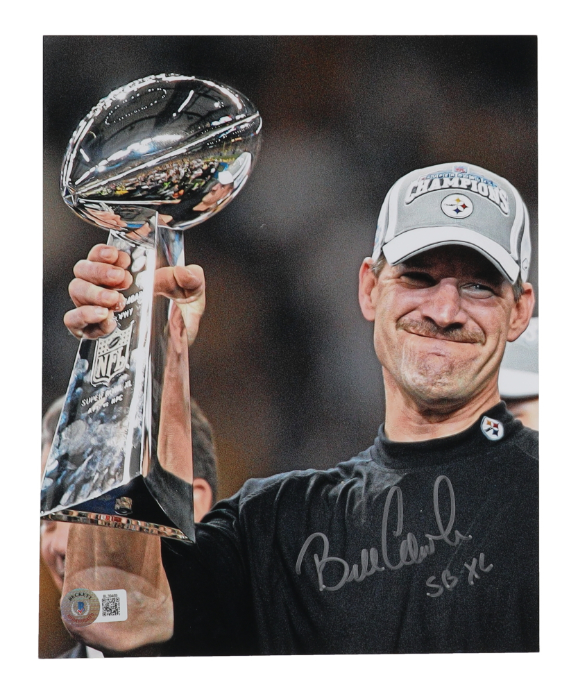 Bill Cowher Signed Steelers 8x10 Photo Inscribed "SB XL" (Beckett ...