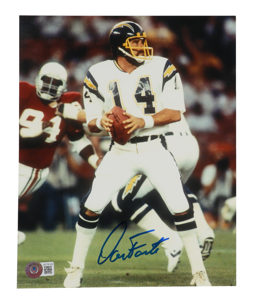 Dan Fouts Signed Chargers 8x10 Photo (Beckett) | Pristine Auction