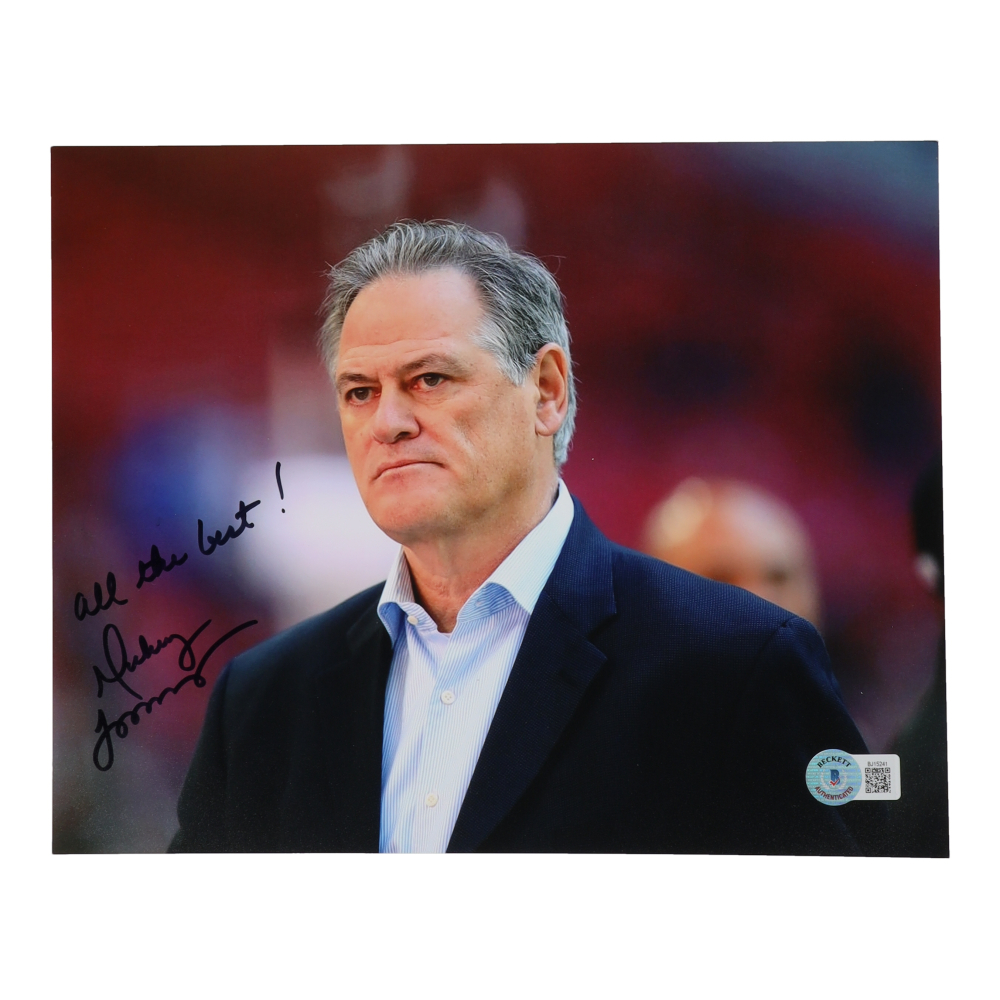 Mickey Loomis Signed Saints 8x10 Photo Inscribed "All The Best ...