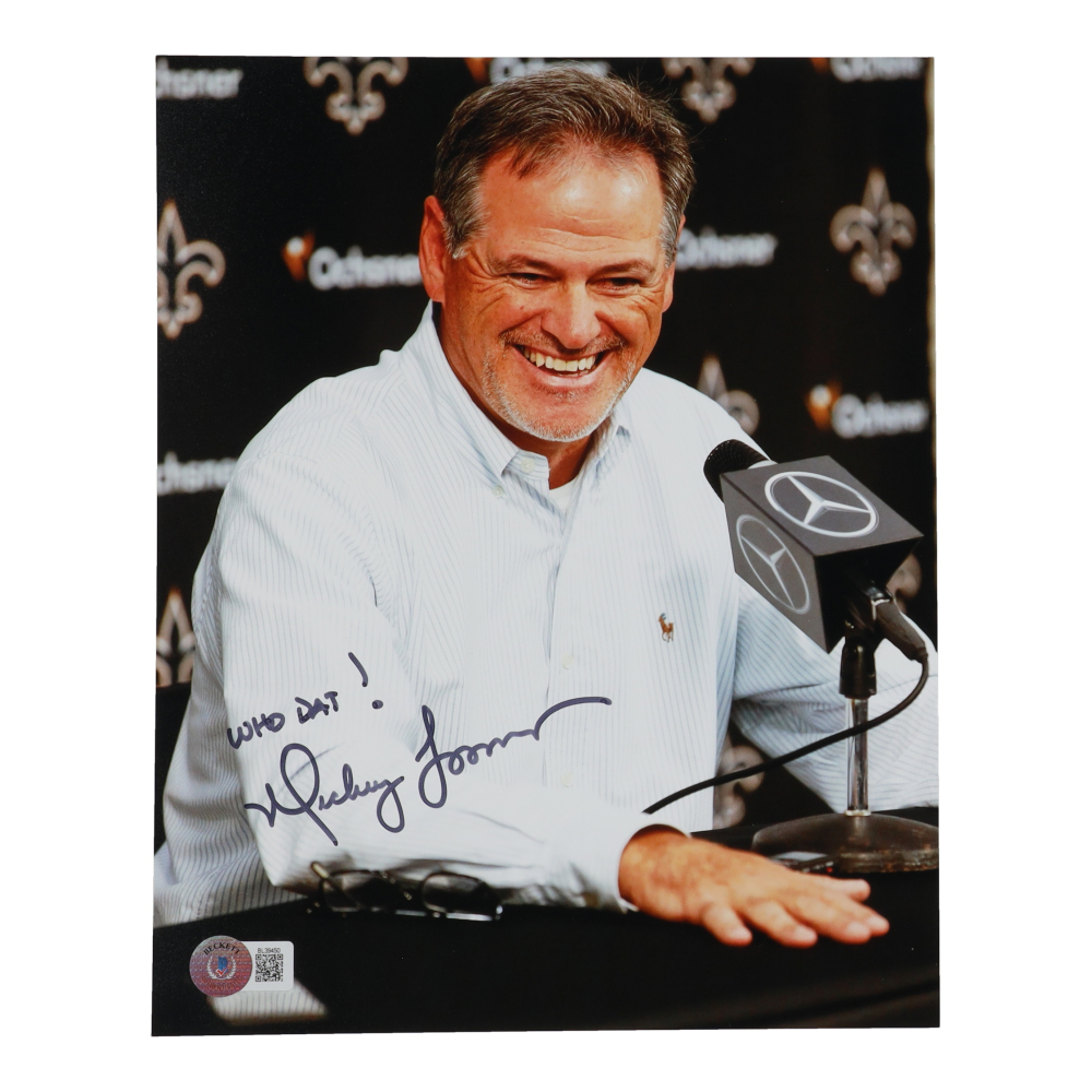 Mickey Loomis Signed Saints 8x10 Photo Inscribed "All The Best ...