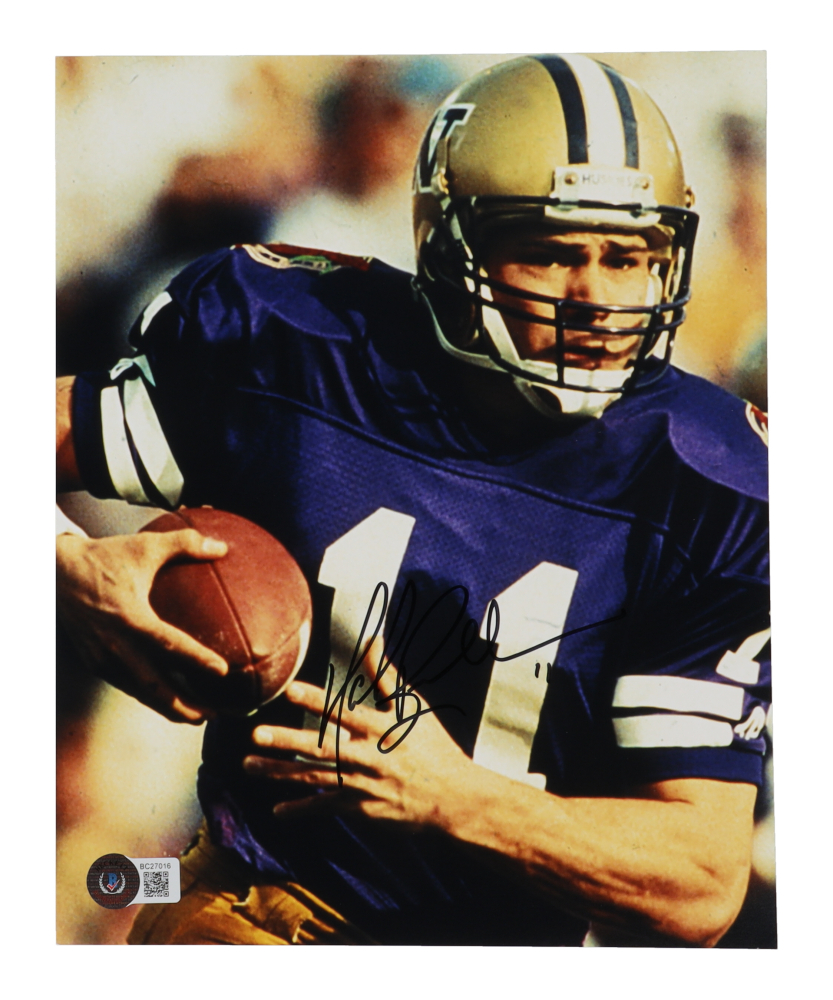Mark Brunell Signed Washington Huskies 8x10 Photo (Beckett) | Pristine ...