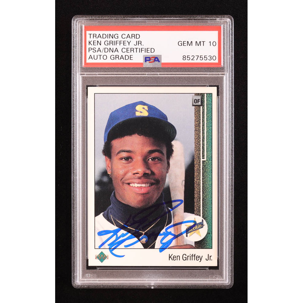 Ken Griffey Jr. Signed 1989 Upper Deck #1 RC (PSA | Autograph Graded 10 ...