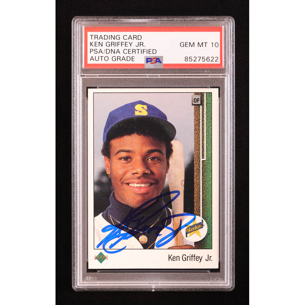 Ken Griffey Jr. Signed 1989 Upper Deck #1 RC (PSA | Autograph Graded 10 ...