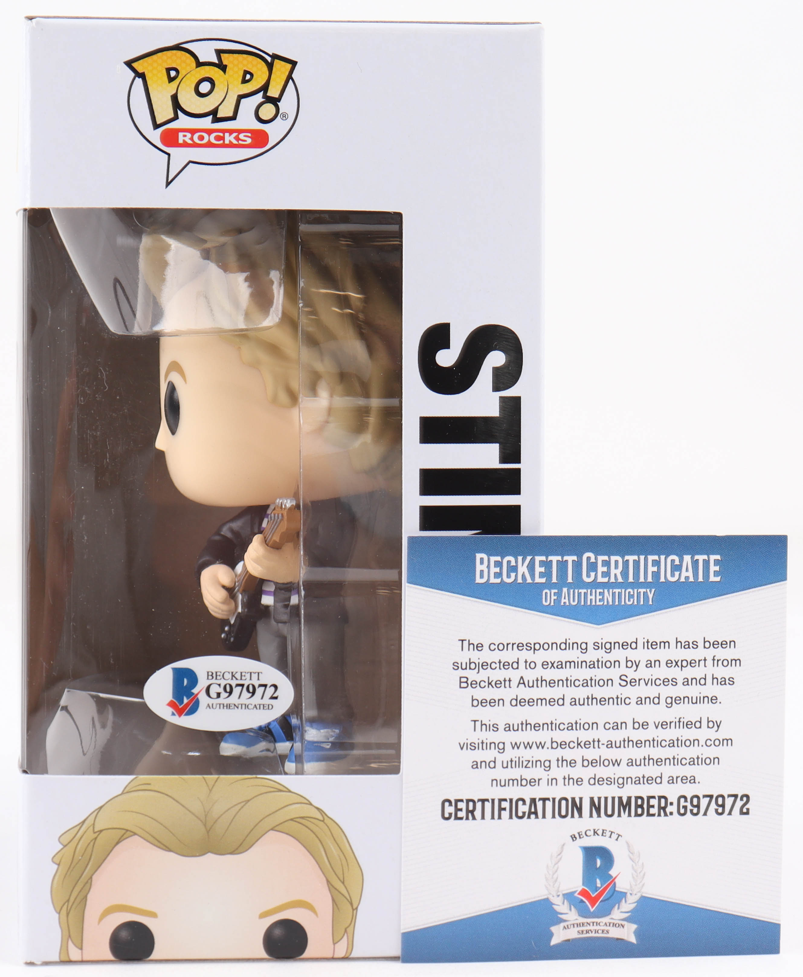 Sting Signed Pop! Rocks #118 Funko Pop! Vinyl Figure (Beckett ...