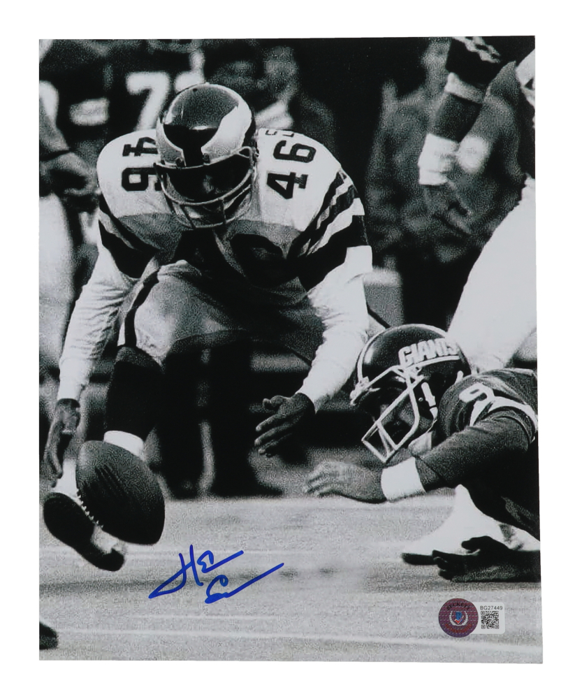 Herman Edwards Signed Eagles 8x10 Photo (Beckett) | Pristine Auction