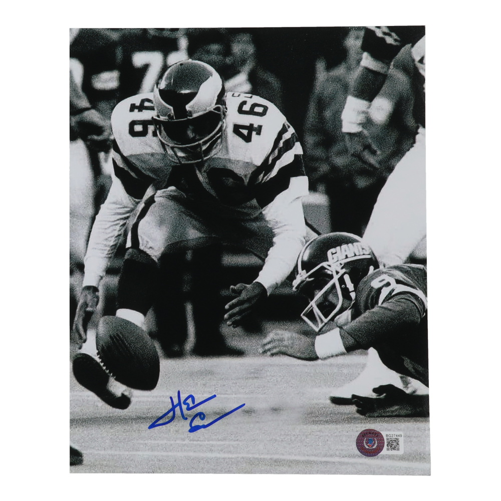 Herman Edwards Signed Eagles 8x10 Photo (Beckett) | Pristine Auction