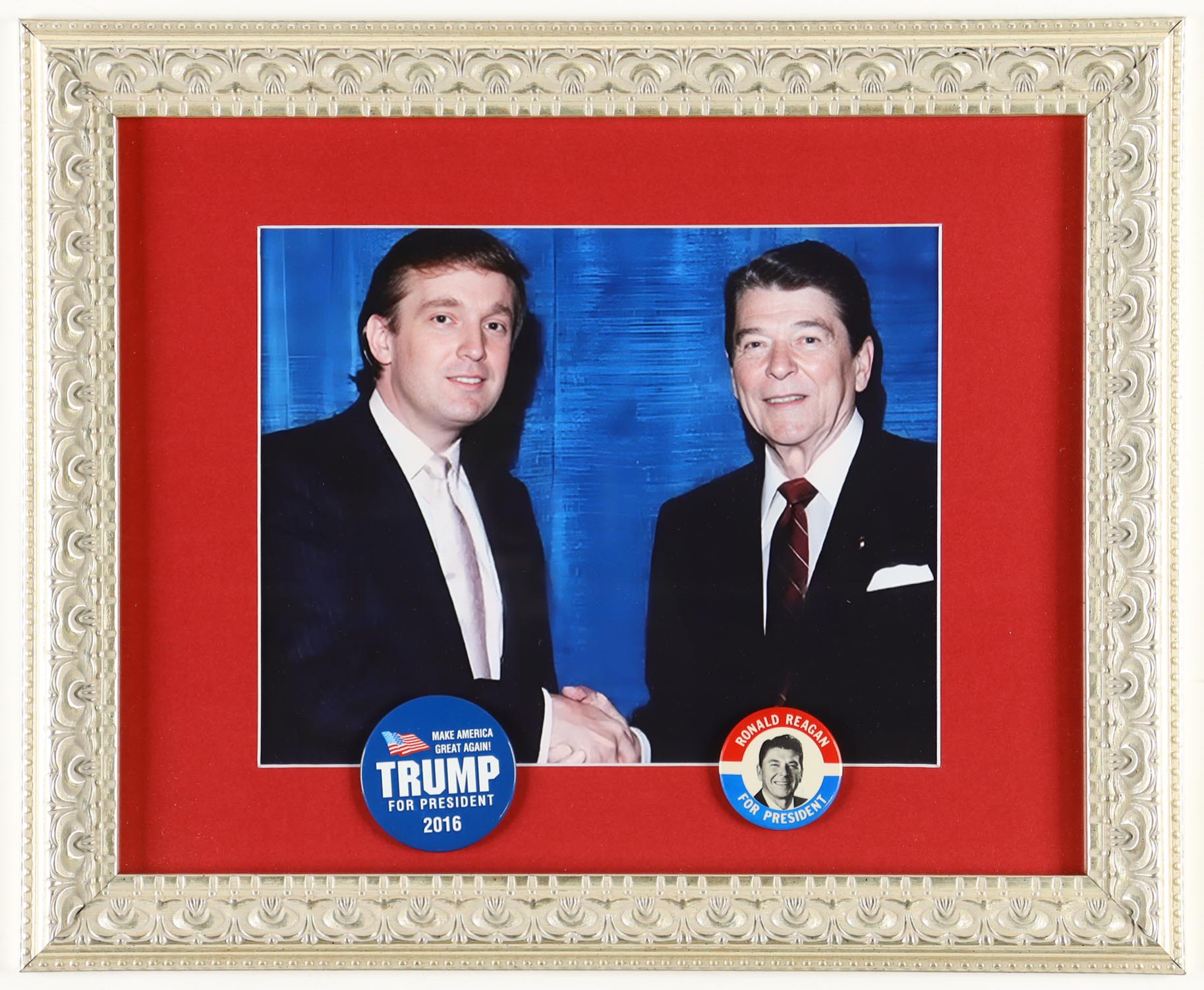 Trump Meets Reagan Custom Framed Photo Display with Presidential ...