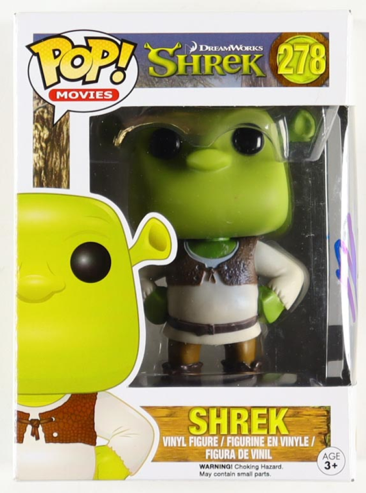 Mike Myers Signed "Shrek" #278 Shrek Funko Pop! Vinyl Figure (Beckett ...